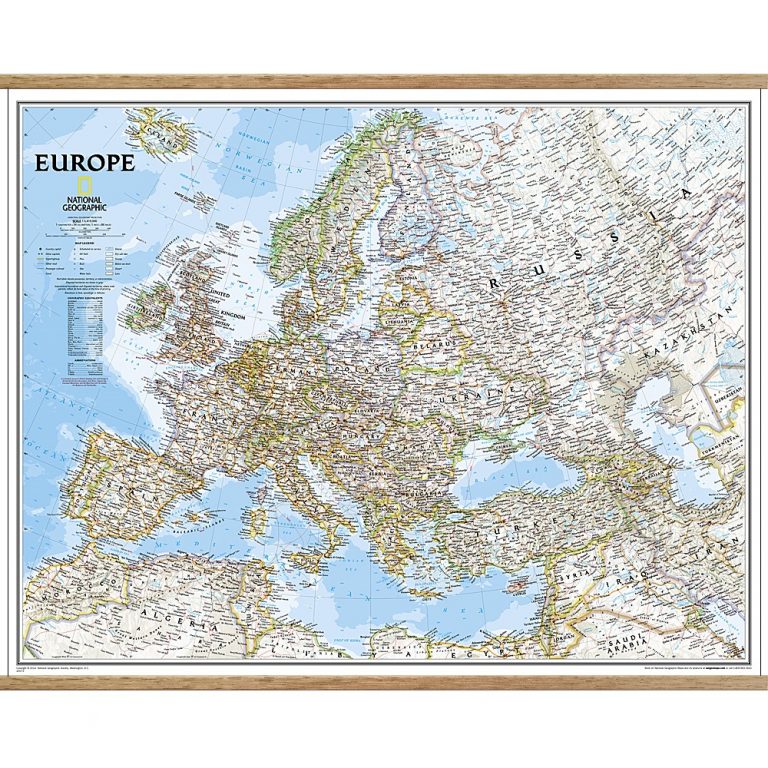 Europe Classic Wall Map - Geographica