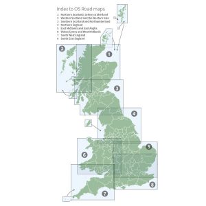 South West England & South Wales Road Map - OS Road 7 - Geographica