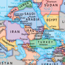 Upside Down World Map – Folded - Geographica