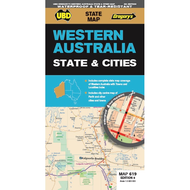 Mid West Western Australia Map - Geographica