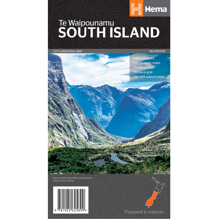 New Zealand South Island Hema Map - Geographica
