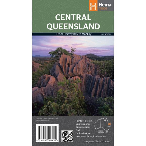 Central Queensland Map Hema - Geographica