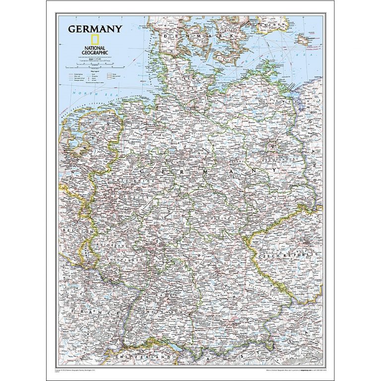 Germany Classic Wall Map - Geographica