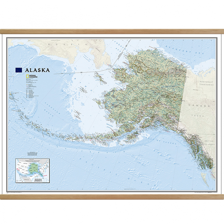 Alaska Classic Wall Map - Geographica