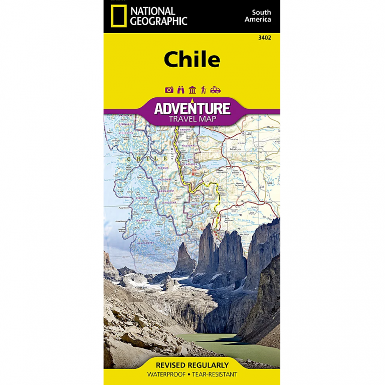 Chile Adventure Travel Map 3402 - Geographica