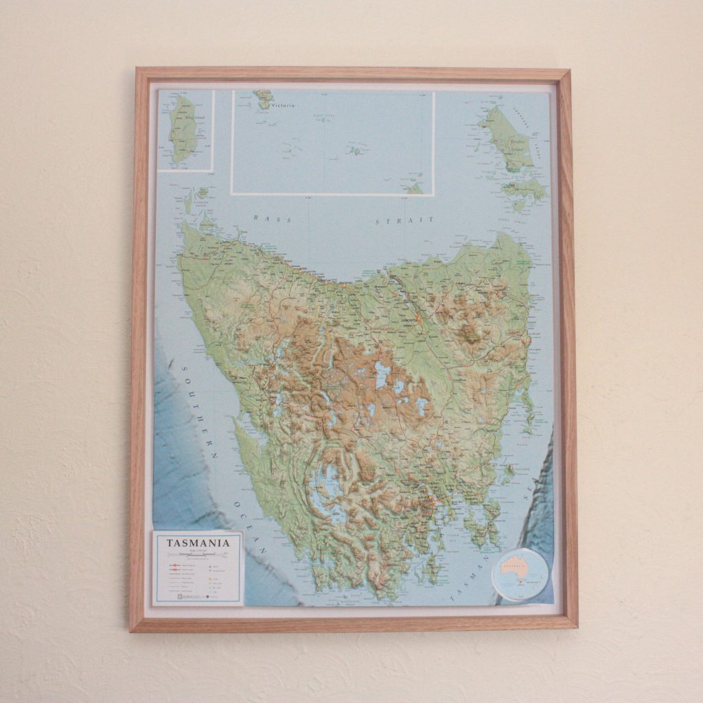 3D Tasmania Relief Map - Geographica