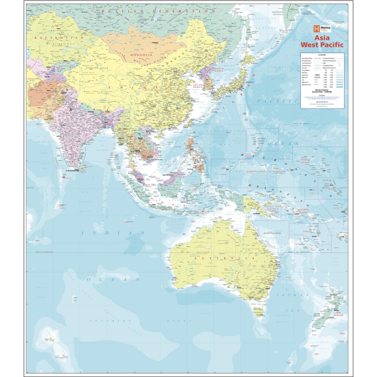 Asia Wall Maps - Geographica
