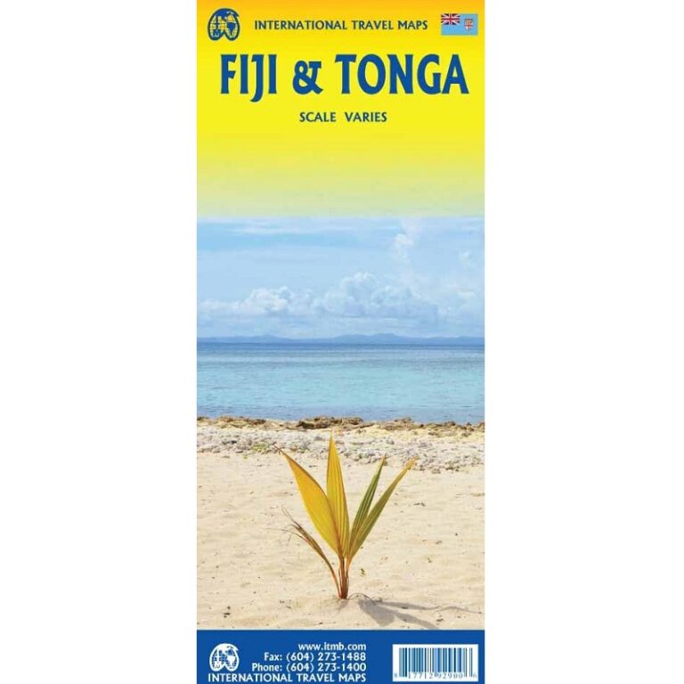 Fiji & Tonga Travel Reference Map - Geographica