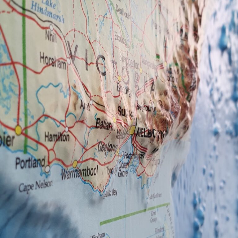 Australia 3D Raised-Relief Map - Geographica